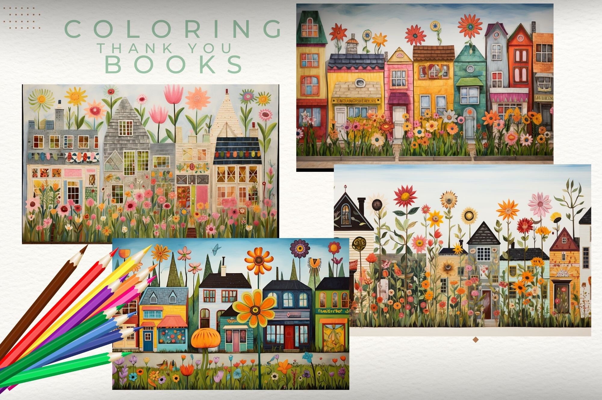 Whimsical Store Fronts Coloring, Adorable Storefront Coloring ...