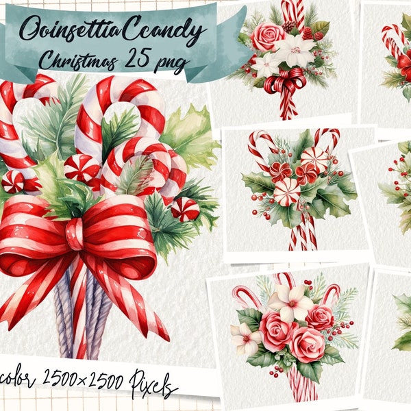 Christmas Peppermint Candy Decorations - Etsy