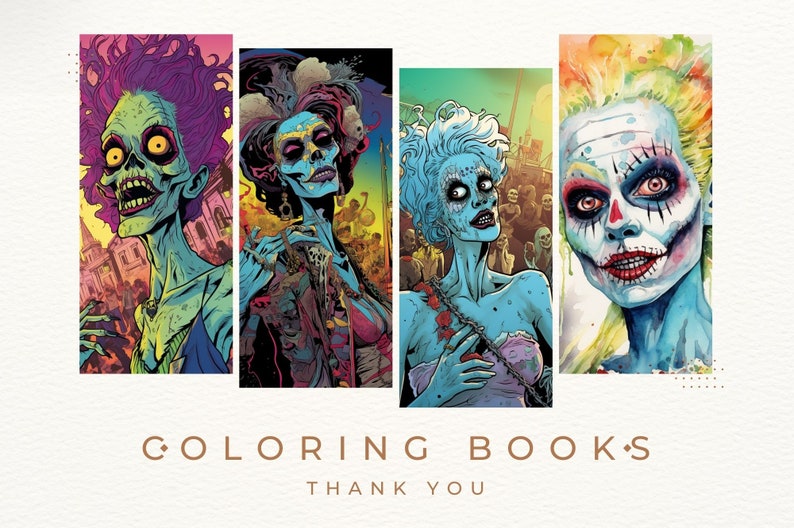 Zombie Drag Queen Coloring Pages, Zombies Coloring Pages, for Adults ...