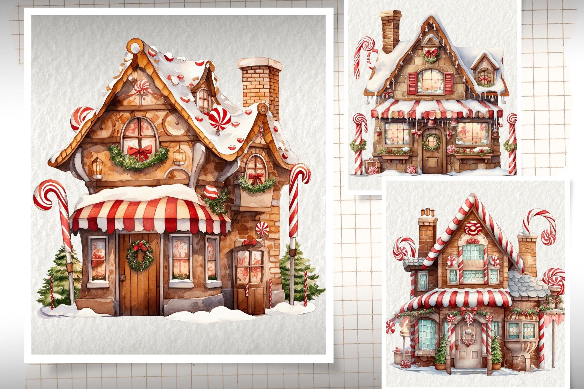 Christmas Bakery Shop Clipart, Bakery Shop, Xmas Storefront Clipart ...