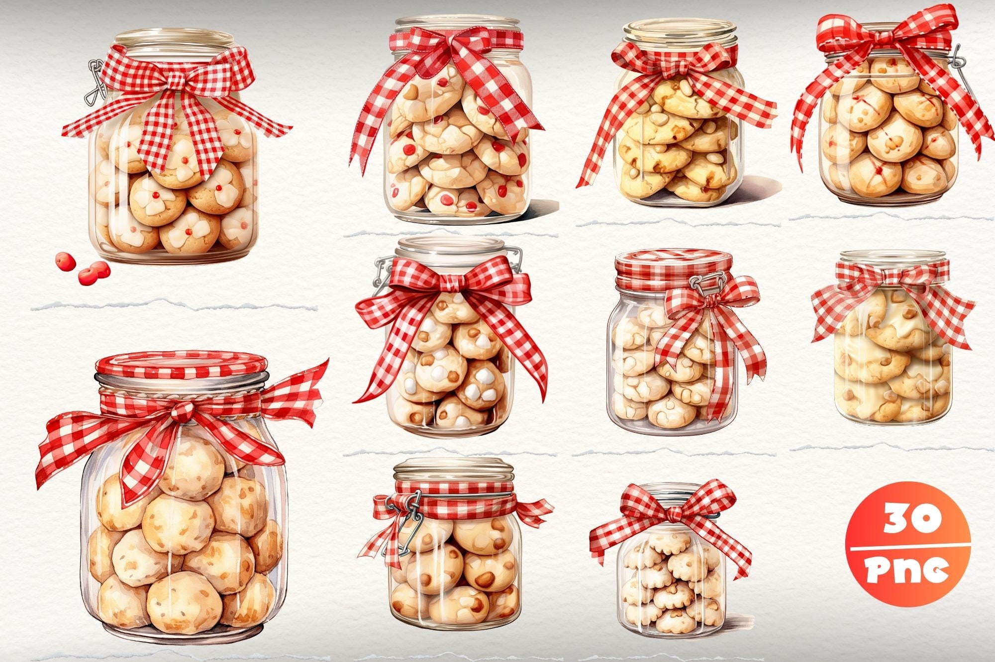 Cookie Jar Clipart, Watercolor Jar of Sweets Clipart, Candy Jar Clipart ...