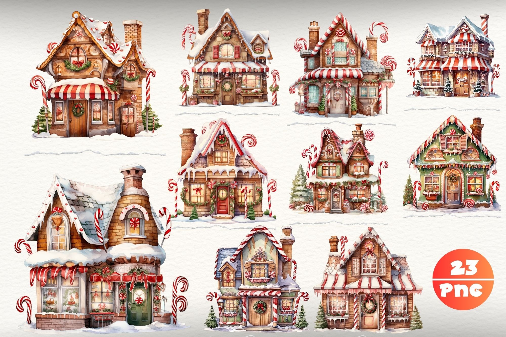 Christmas Bakery Shop Clipart, Bakery Shop, Xmas Storefront Clipart ...