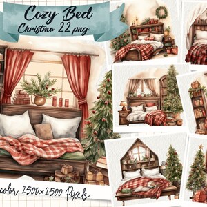 Cozy Bad Christmas Watercolor Clipart, Winter Clipart Bundles, Neutral ...