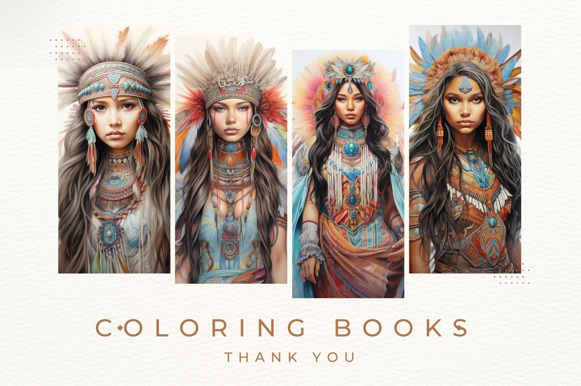 Beautiful Native American Girls Coloring Pages Native - Etsy