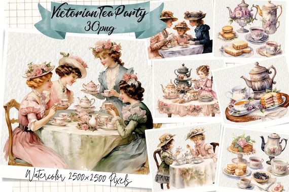 Victorian Tea Party Clip Art