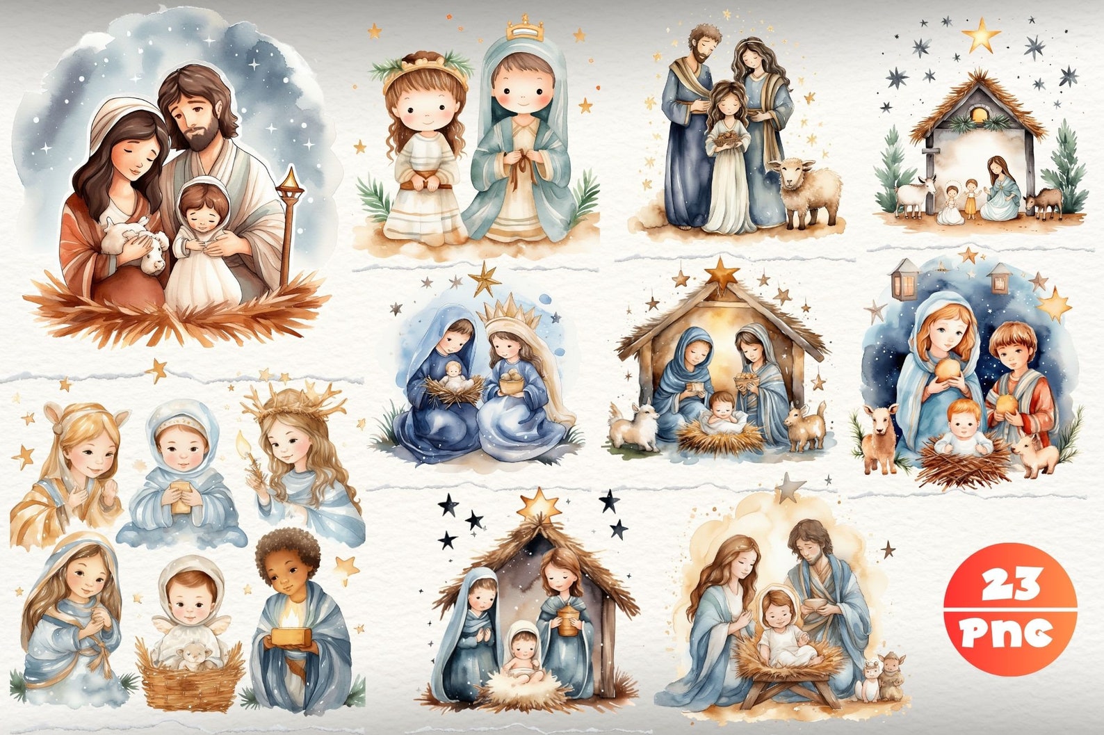 Nativity Scene Cartoon Clipart , Christmas Nativity Clipart, Oh Holy ...