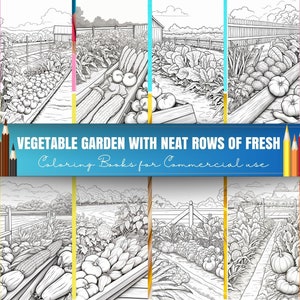 Vegetable Garden Coloring Page, Garden Coloring, Farm Coloring Sheet ...