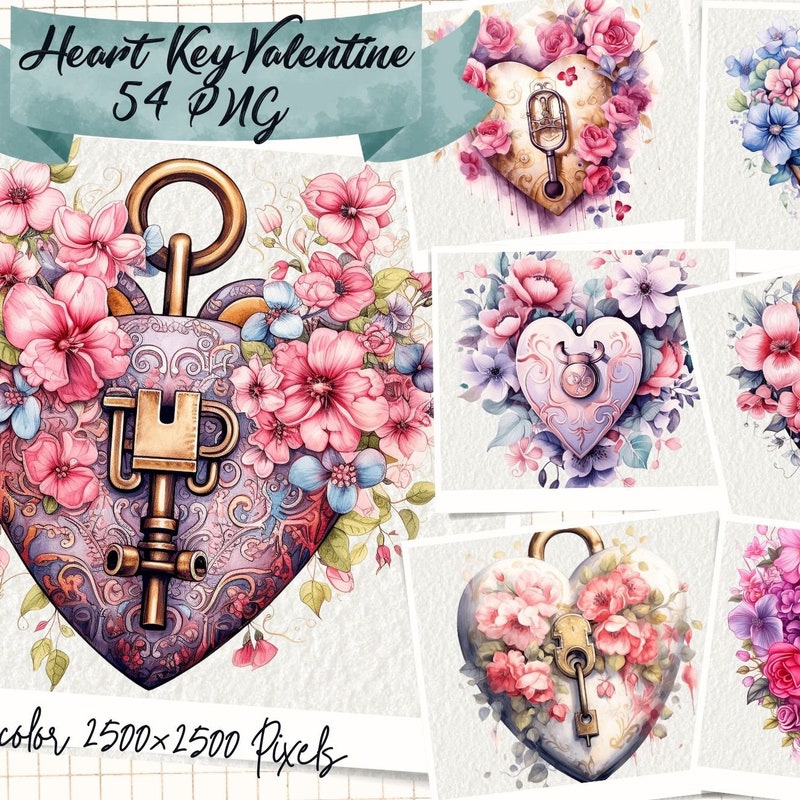 Valentines Clipart - Etsy