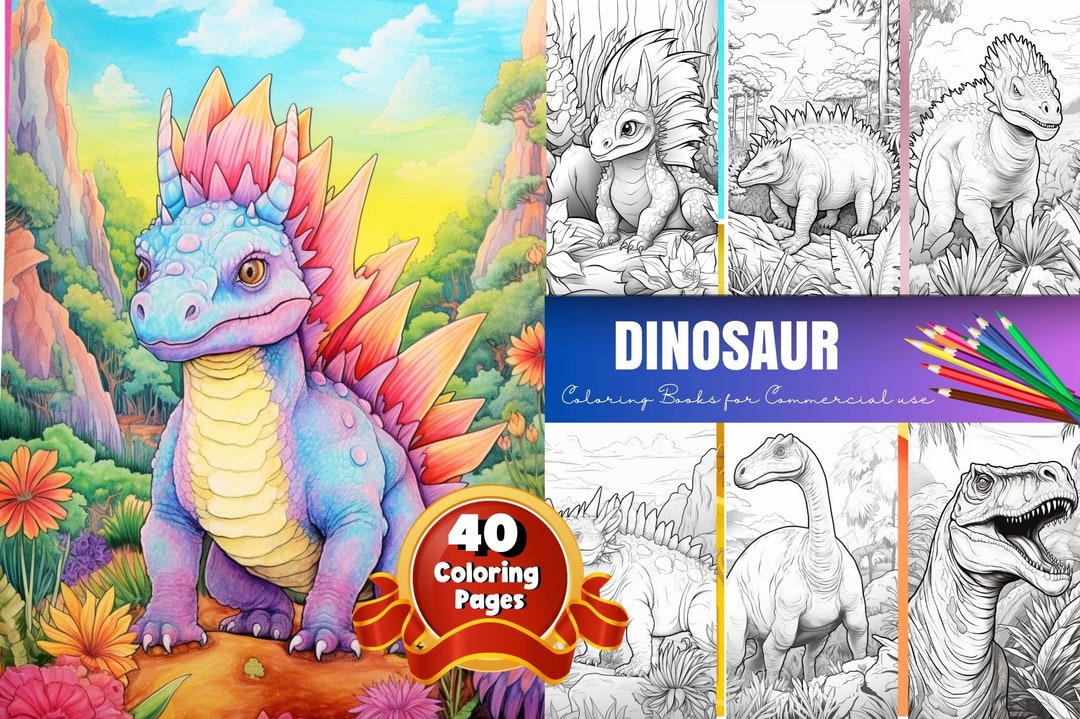 Dinosaur Coloring Page, Printable Awesome Dinosaur Coloring Page for ...