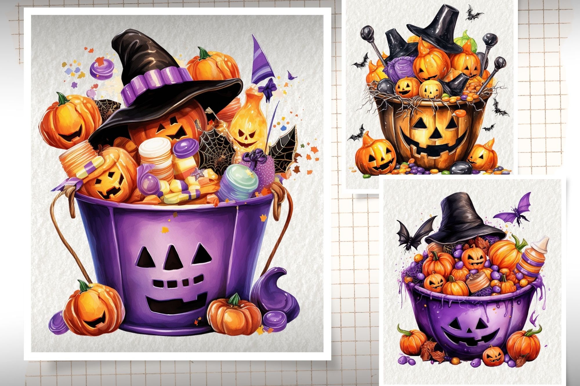 Candy Bucket Halloween, Rick or Treat Candy Bucket, Halloween ...