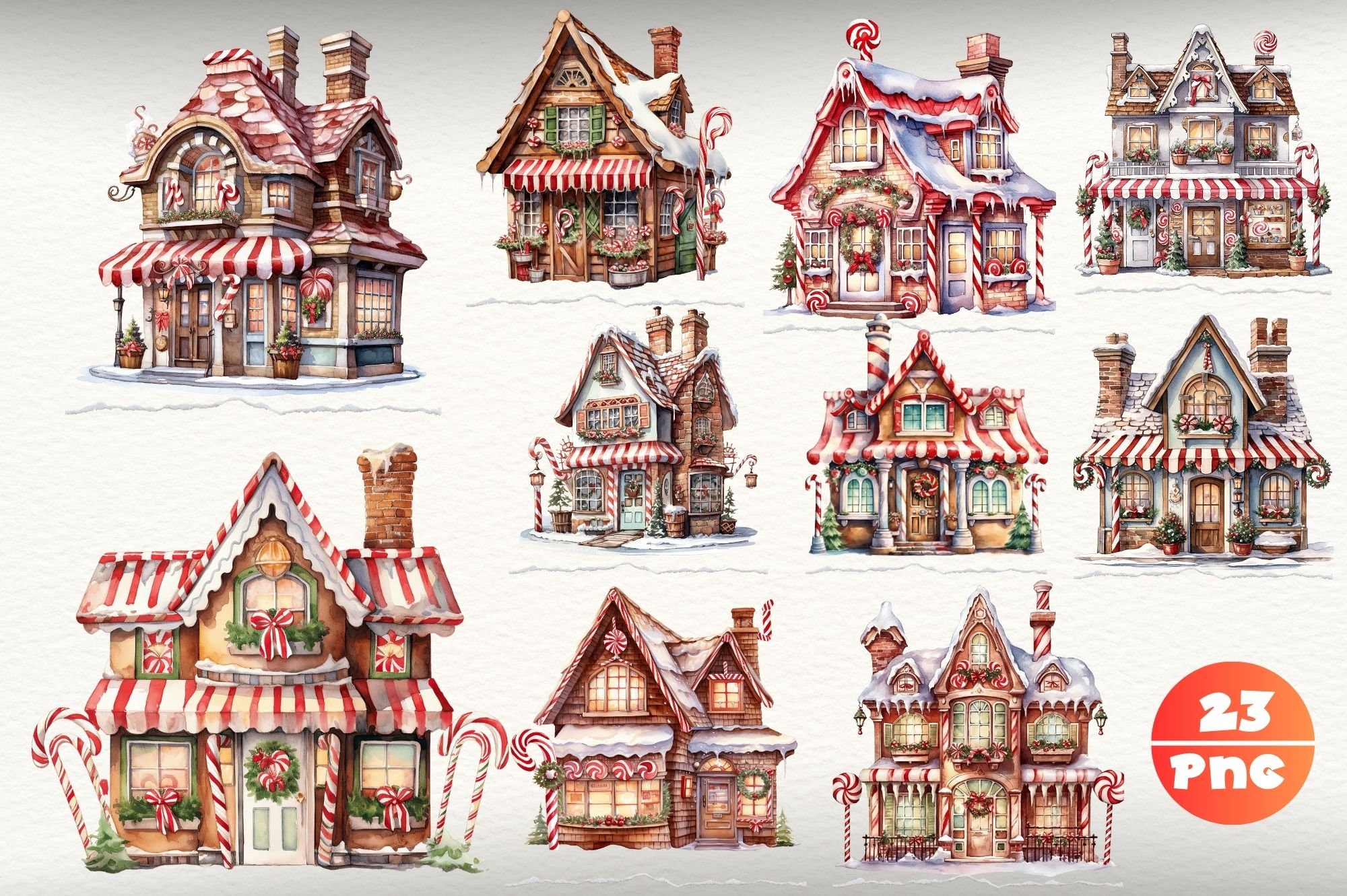 Christmas Bakery Shop Clipart, Bakery Shop, Xmas Storefront Clipart ...