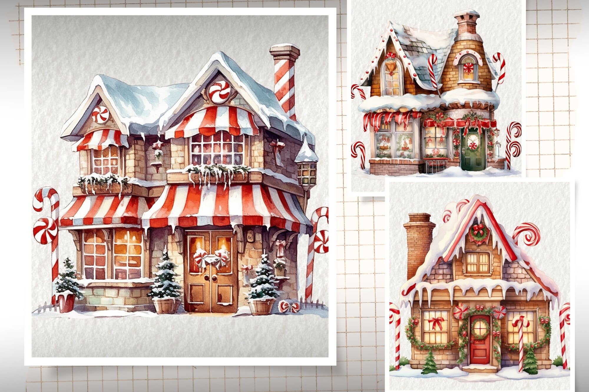 Christmas Bakery Shop Clipart, Bakery Shop, Xmas Storefront Clipart ...