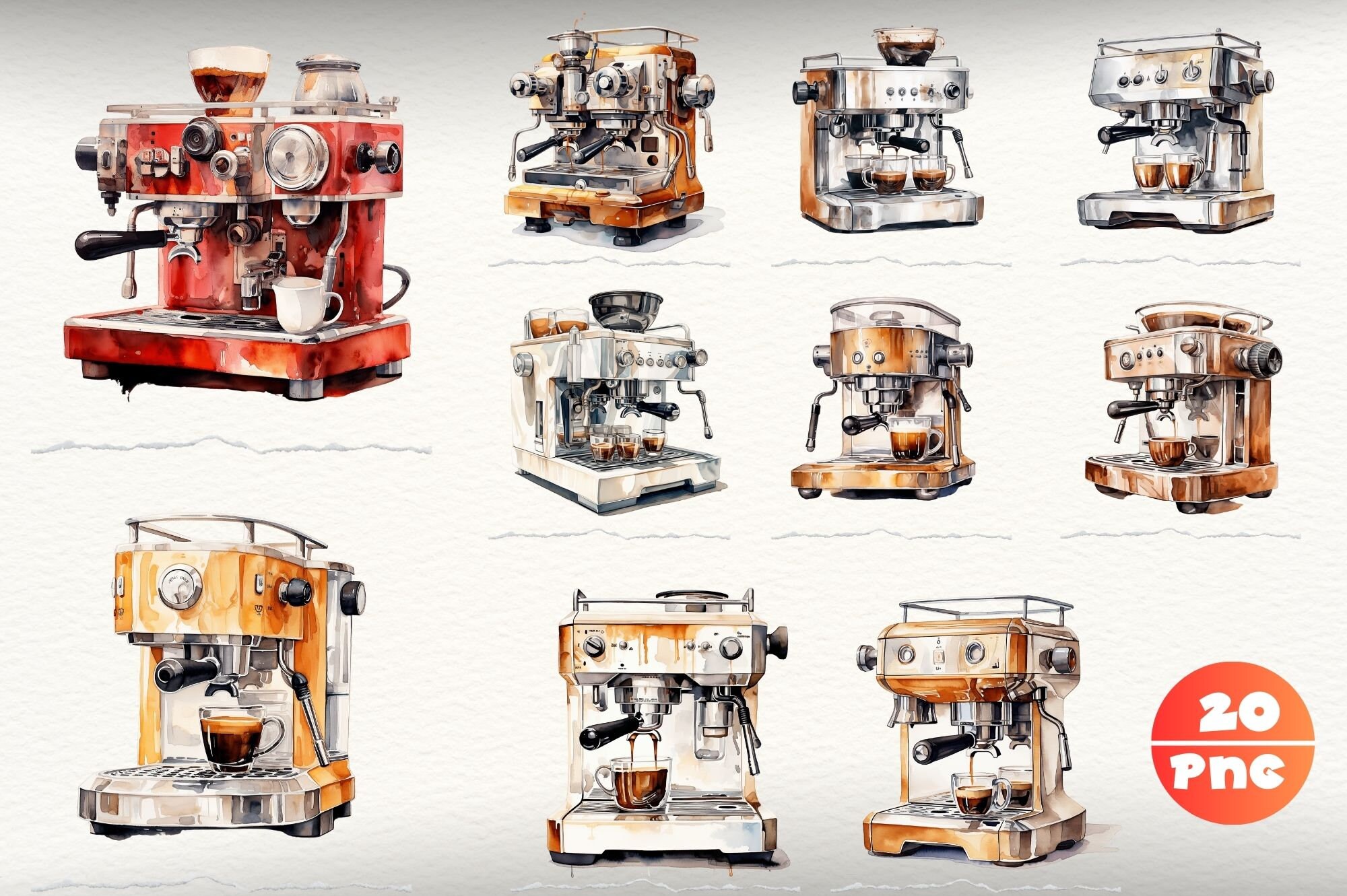 Coffee Machine Clipart Coffee Machine Sticker Espresso - Etsy