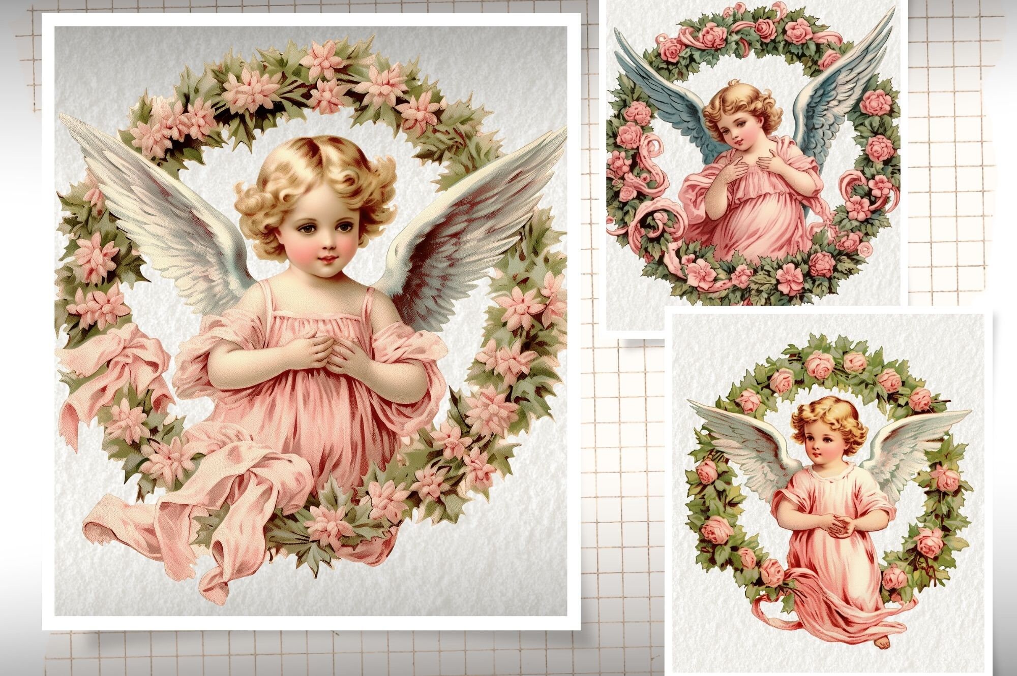 Vintage Angel Clipart Retro Christmas Angel Clipart Vintage - Etsy