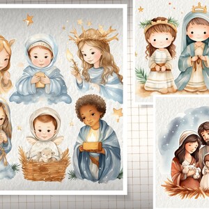 Nativity Scene Cartoon Clipart , Christmas Nativity Clipart, Oh Holy ...