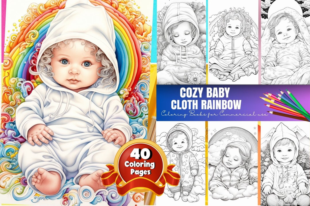 Cute Baby's Day Coloring Pages, Baby in a Cute Outfit, Chubby Babies ...