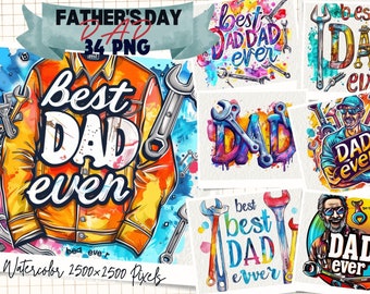 Best Dad Ever PNG, Dad PNG, Fathers Day PNG, Gift for Dad, Father's Day ...