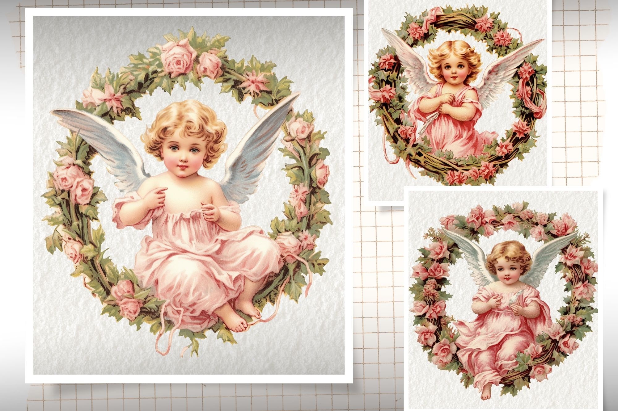 Vintage Angel Clipart Retro Christmas Angel Clipart Vintage - Etsy