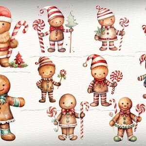 Christmas Gingerbread Man Watercolor, Gingerbread Man Clipart ...