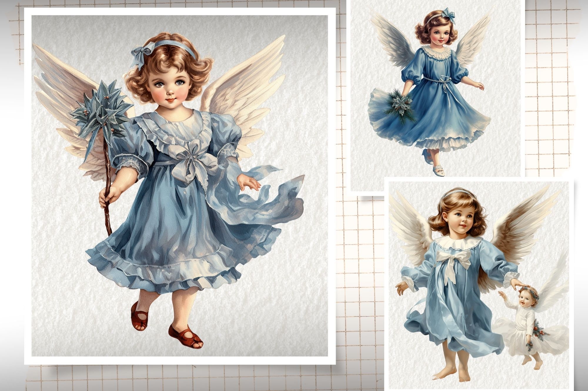 Vintage Antique Victorian, Angels Clipart, Watercolor Angel, Angel ...