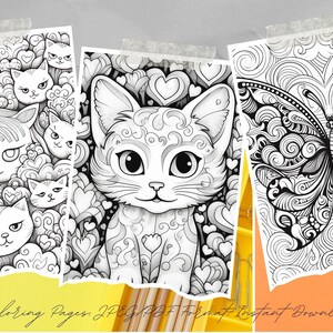 Cute Animal Doodles Clipart, Animal Kawaii Cute Doodle Coloring Page ...