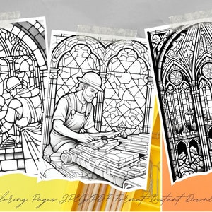 Craftsman Cathedral Windows Coloring Pages, Cathedral Windows ...