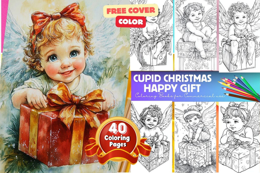 Cute Cupid Coloring Page, Cute Valentine Cupid Coloring Pages for Girls ...