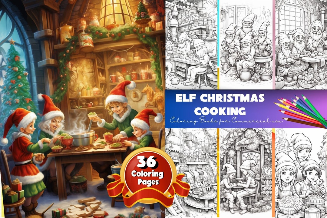 Christmas Elves Coloring Pages, Fairy Baby Elf Coloring, Adults for ...