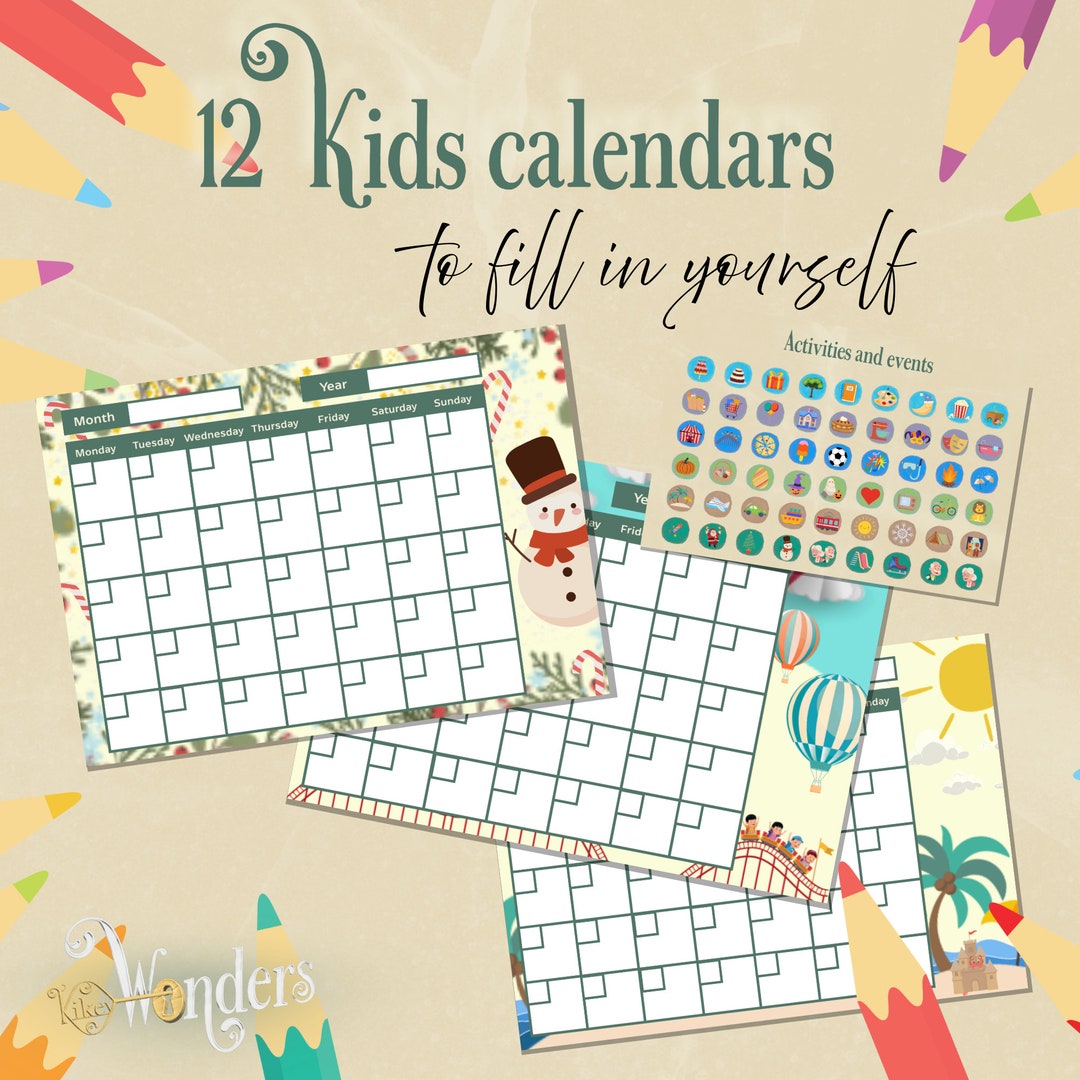 Countdown Calendar for Kids | Playful and Structured Calendar ...