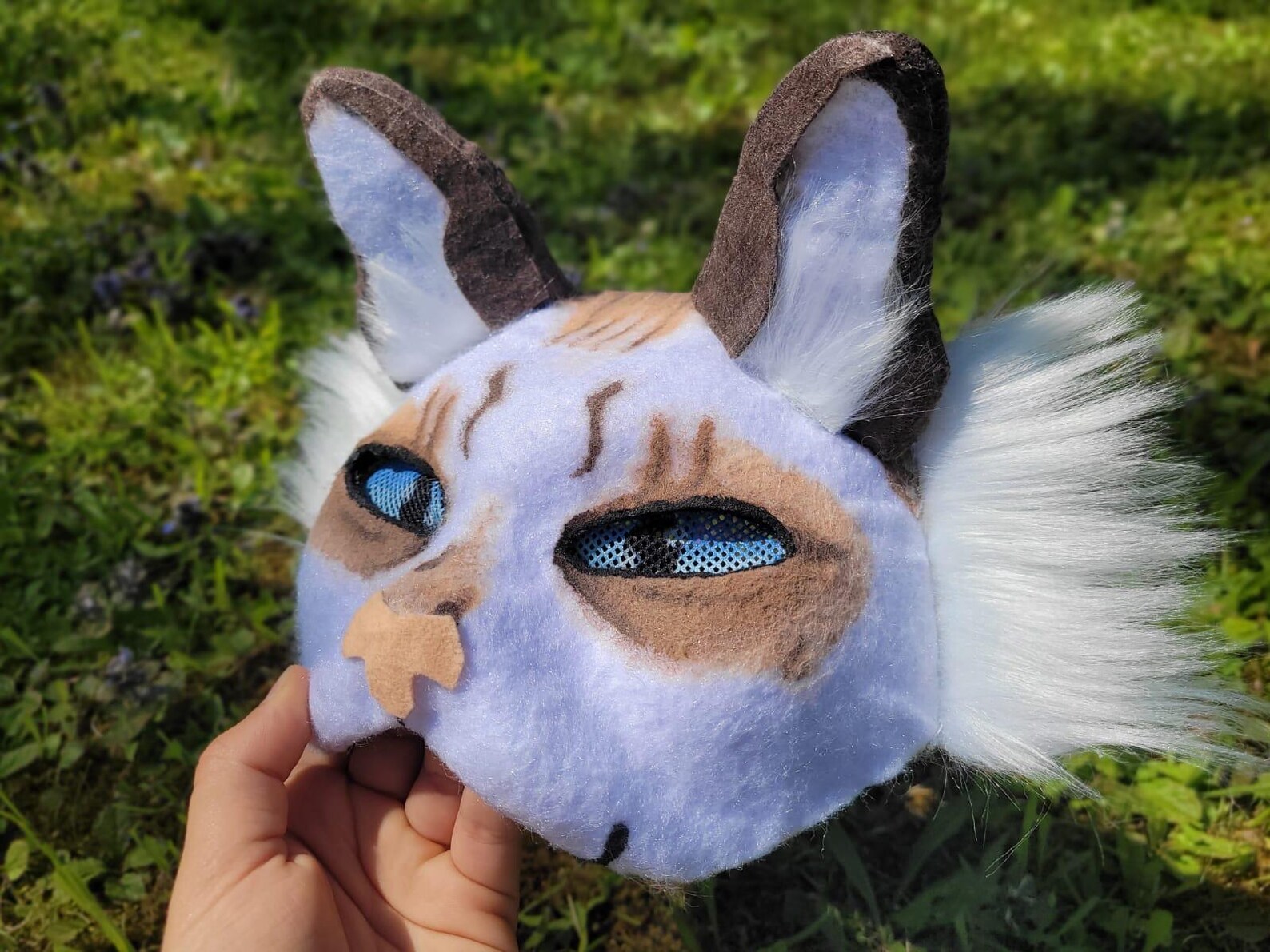Exclusive Therian Quadrobics Cat Mask Felted Removeable Eyes - Etsy