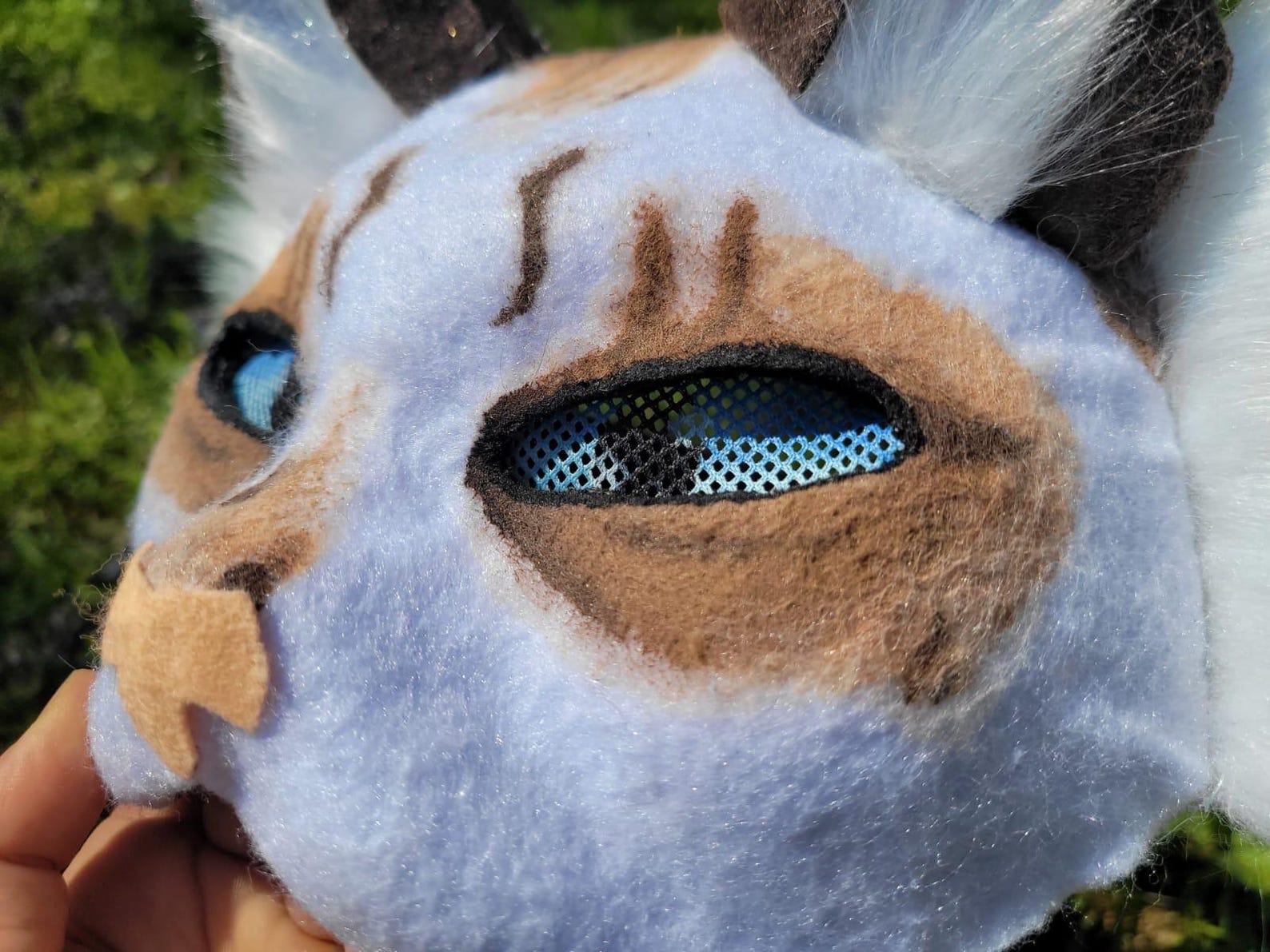 Exclusive Therian Quadrobics Cat Mask Felted Removeable Eyes - Etsy