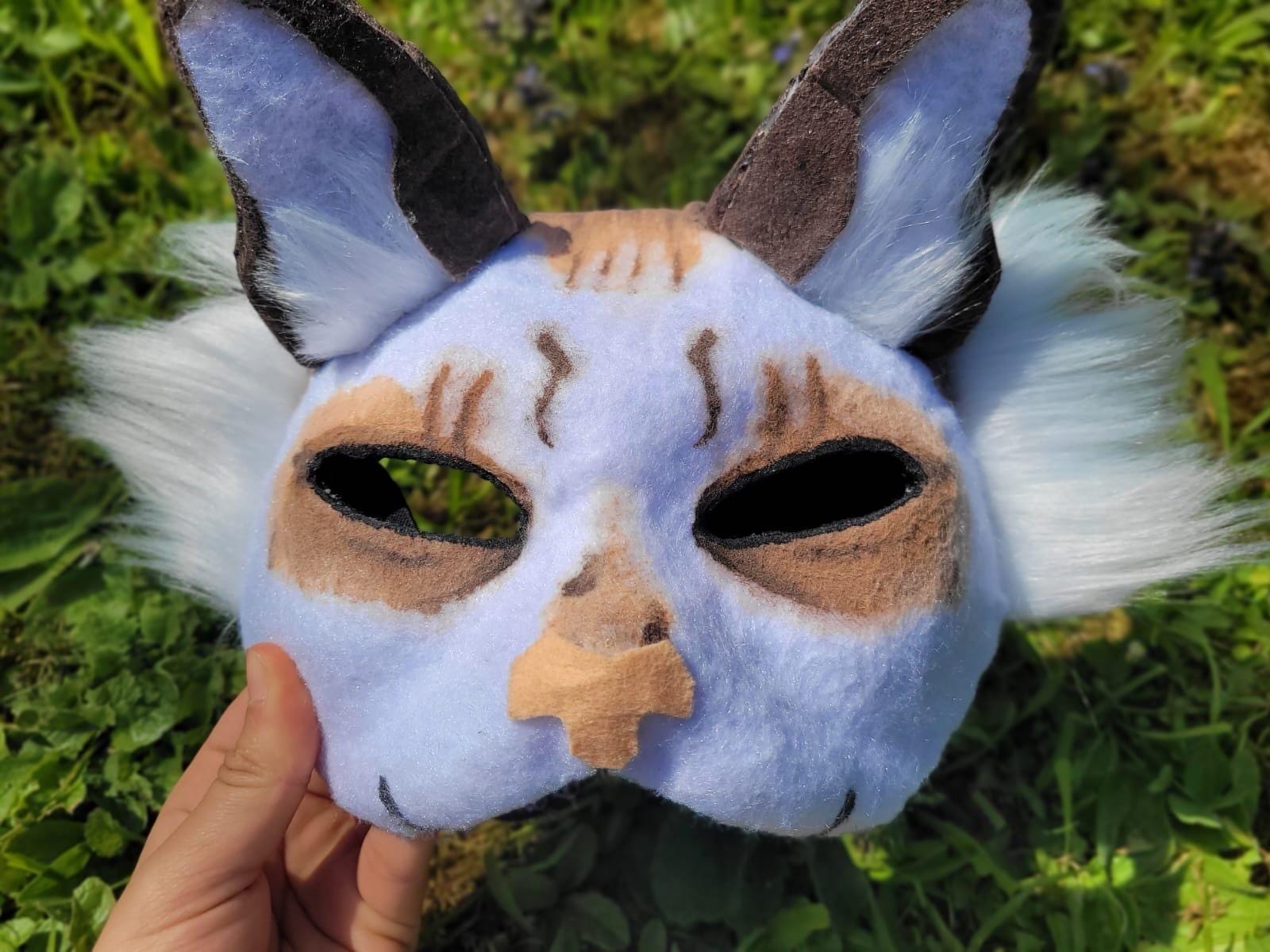 Exclusive Therian Quadrobics Cat Mask Felted Removeable Eyes - Etsy