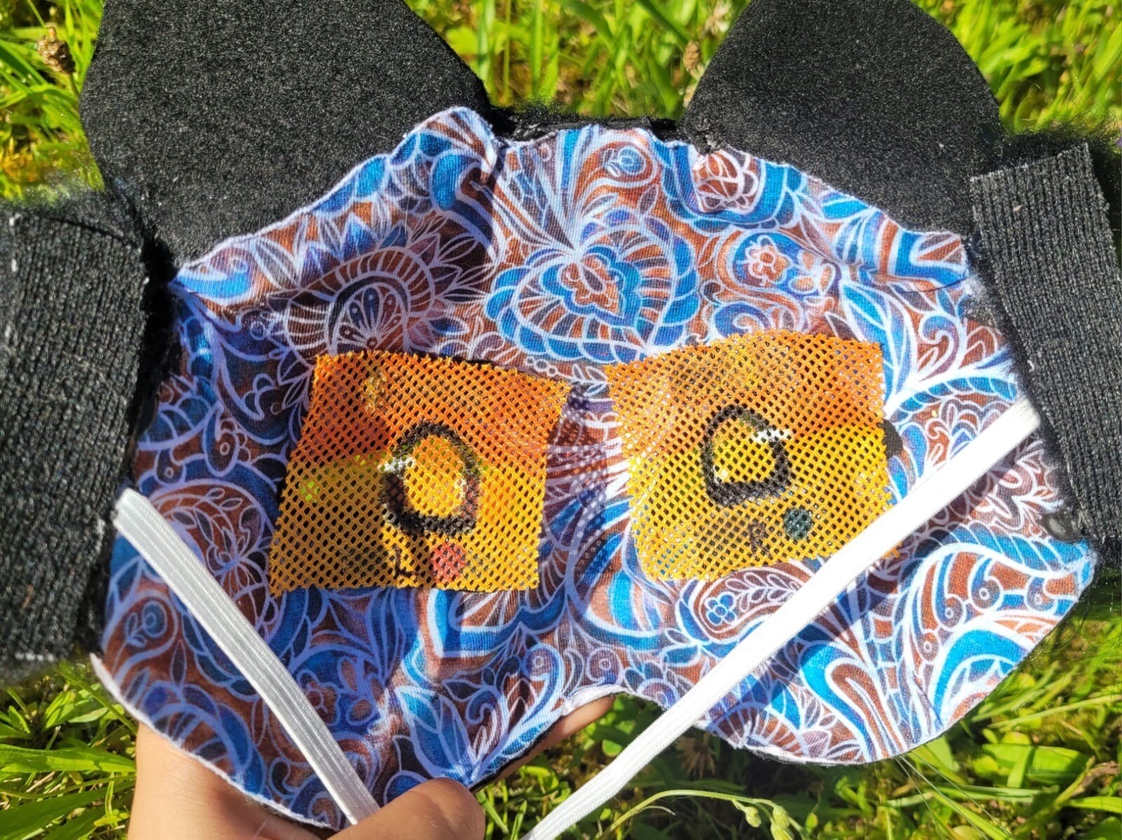 Exclusive Therian Quadrobics Black Cat Mask Felted Removeable Eyes - Etsy