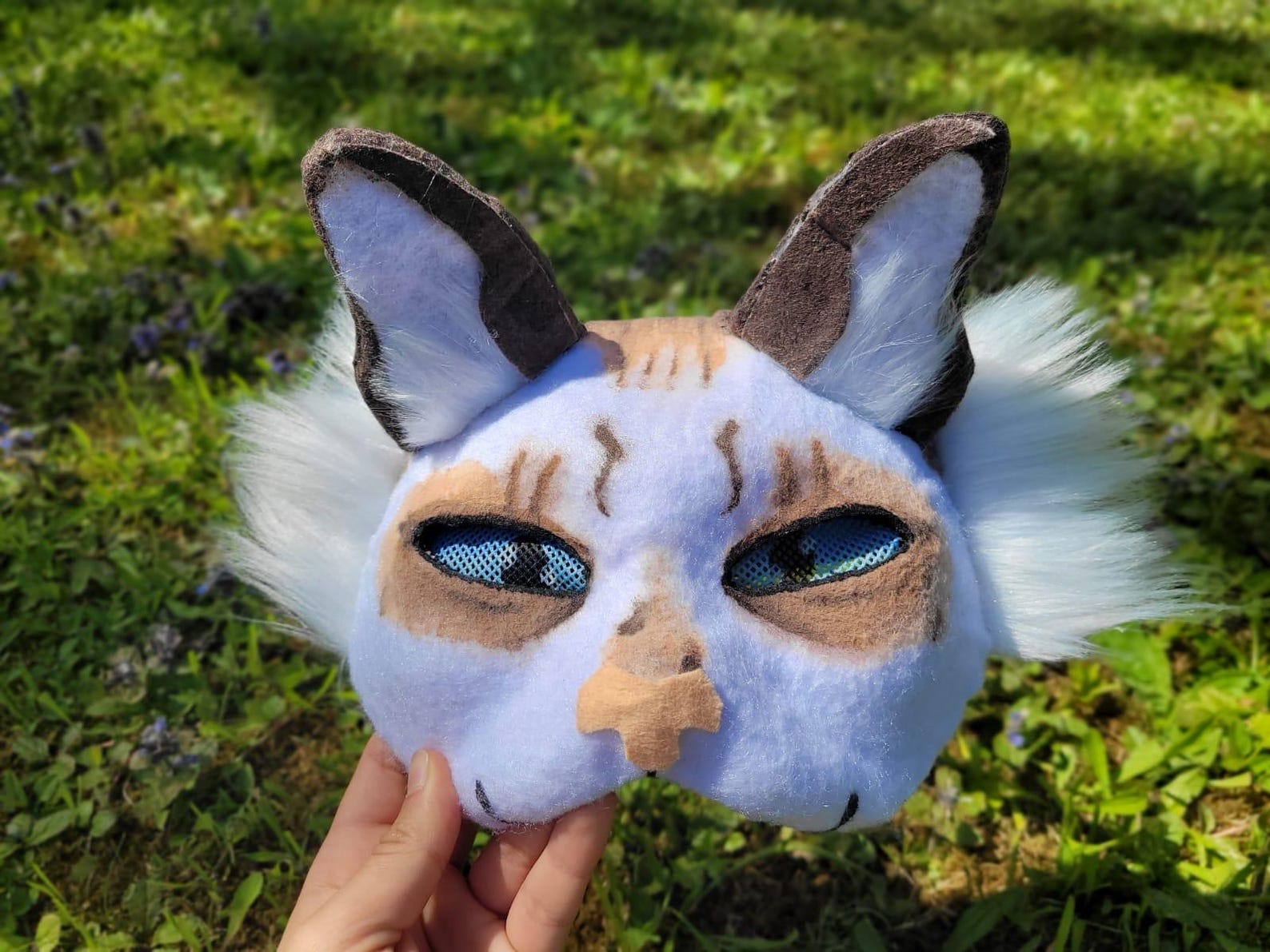 Exclusive Therian Quadrobics Cat Mask Felted Removeable Eyes - Etsy
