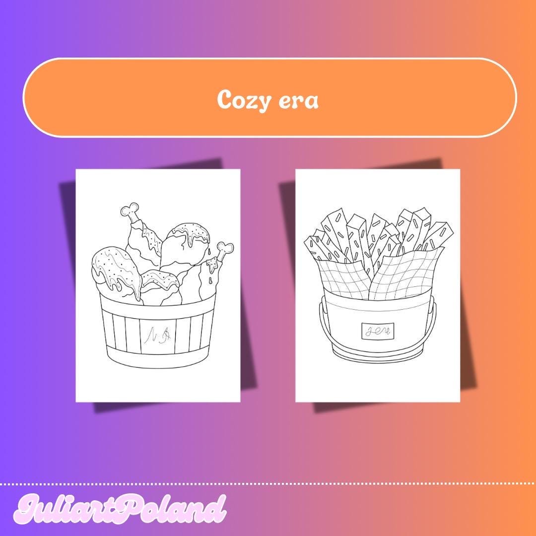 Fast Food Coloring Pages, Coloring Book, Instant Download, Pdf File ...