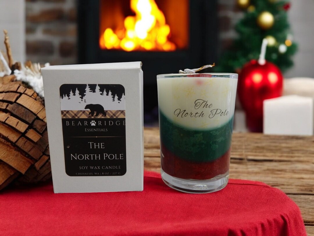 The North Pole 8 Oz Soy Candle - Etsy