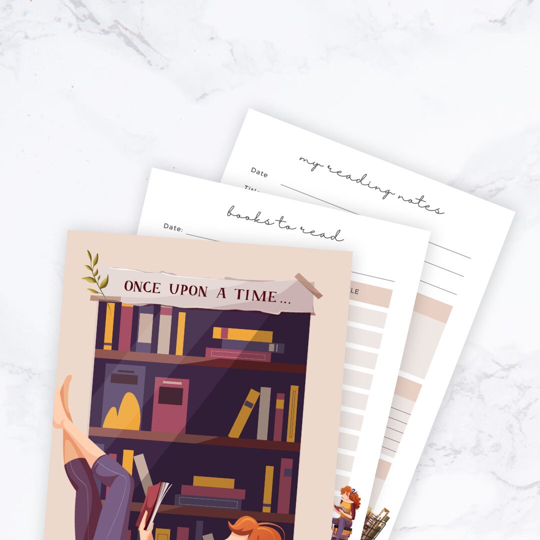Fairytale Reading Journal Printable Monthly Journal, TBR List, Progress ...