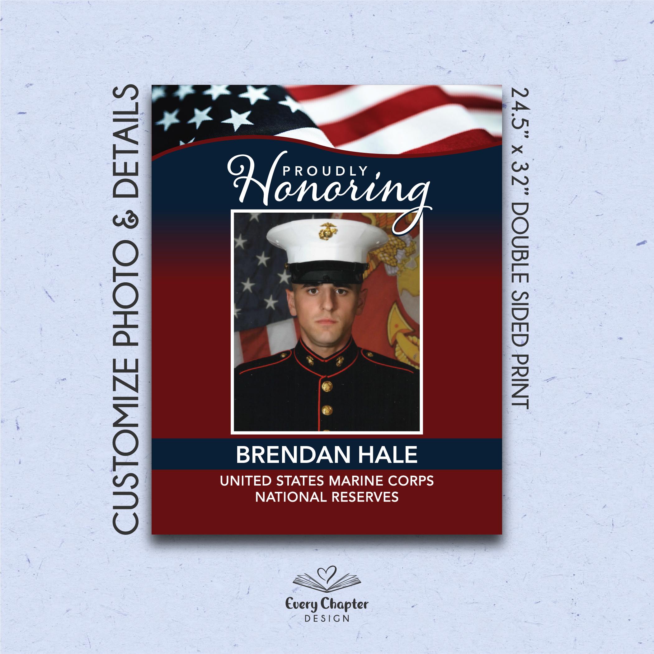 Personalized Military Memorial House Flag - Patriotic Veteran Banner - Etsy