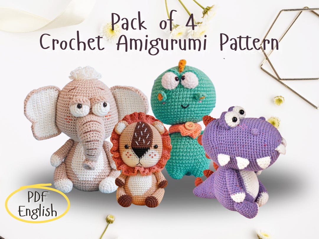 4 Crochet Amigurumi Pattern - Etsy