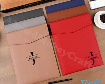 Personalized Leather File Folder, Custom Leather Document Case, Engrave ...