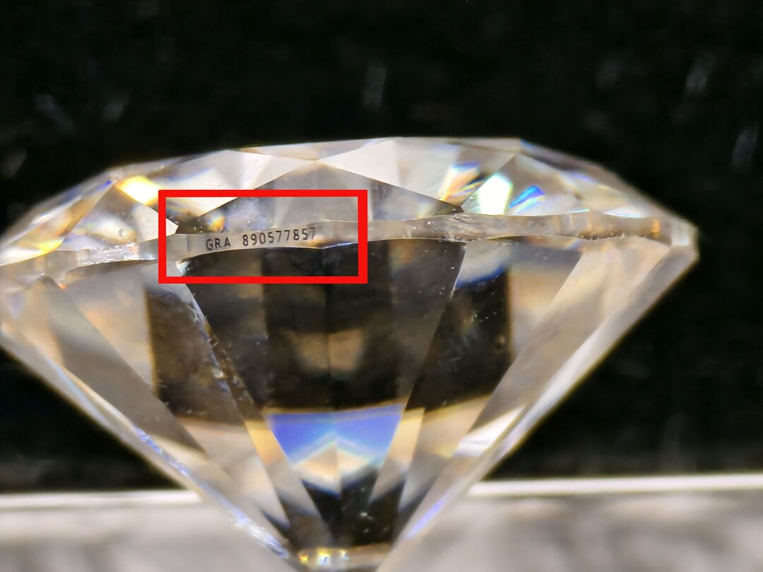 GRA Report Number Certified White Moissanite Round Stone, 0.5ct to 5ct ...