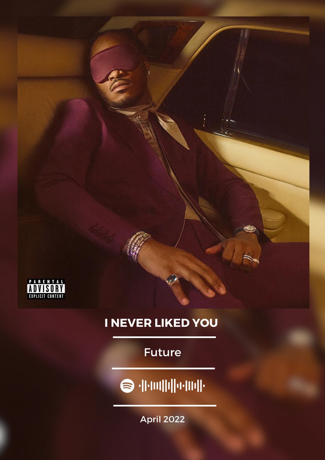 I NEVER LIKED YOU - Future Digital Album Cover - Etsy