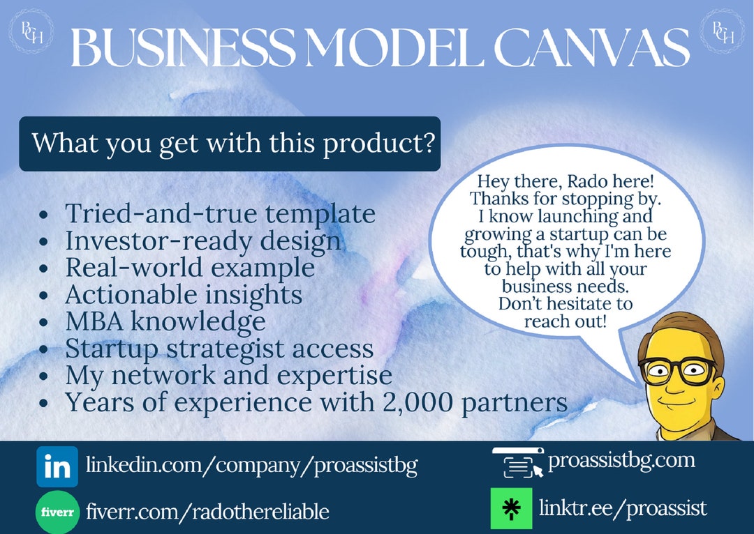 Business Model Canvas Template - Etsy
