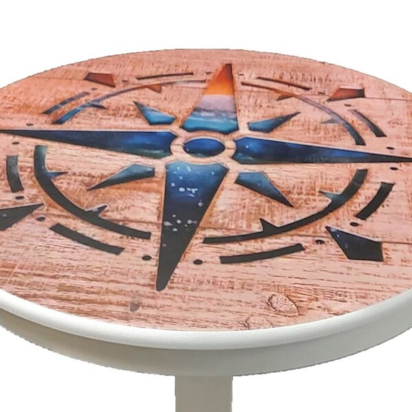 Compass End Table - Etsy