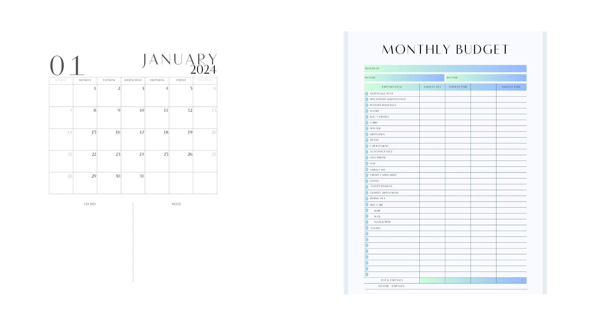 Luxury is My Birthright: Budget Planner Printable, Finance Tracker ...