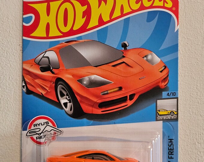 Mclaren F1 Hotwheels Longcard Diecast Model Car - Gift for Him - Gift ...