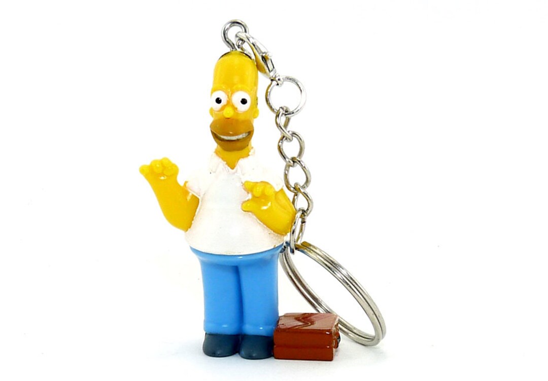 Homer Simpson as a Keychain. Height of Homer Approx. 55 Mm - Etsy