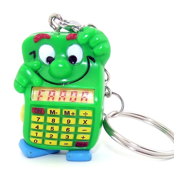 Calculator Keychain - Etsy
