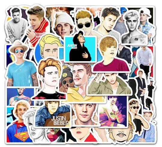 10 Popular Justin Bieber Cute Stickers Bieber Decal Laptop Sticker ...