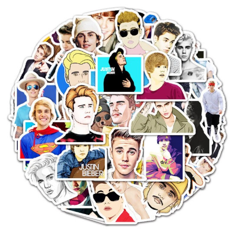 10 Popular Justin Bieber Cute Stickers Bieber Decal Laptop Sticker ...